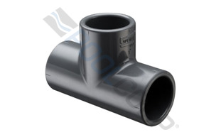 POOL360 | .25 SCH80 PVC Tee Socket x Socket x Socket