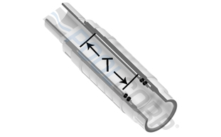 POOL360 | 1-1/2" White PVC Repair Coupling Spigot x Socket
