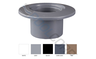 POOL360 | 1.5" FPT x 2" Socket White Gunite Wall Return Fitting