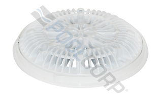 POOL360 | 8" Round White Round Anti-Vortex Main Drain Flat Frame and ...