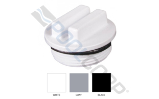 POOL360 | 1.5" MPT Black Pool Plug with O-Ring