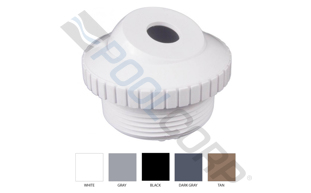 POOL360 | 1.5" MPT Gray Hydrostream Fitting with 0.5" Opening