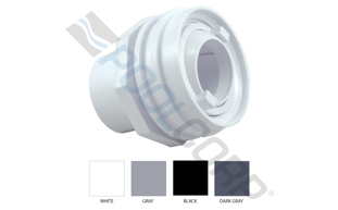 POOL360 | 1" Slip x 1-1/2" Insider White Flush Mount Return Fitting