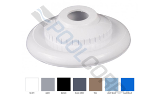 POOL360 | 1.5" Gray Hydrostream Fitting with Extended Flange and 3/4 ...
