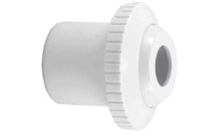 POOL360 | 1-1/2" Insider × 1" Socket White Insert Inlet with 1" Eye