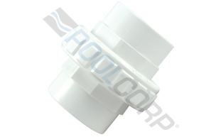 POOL360 | 2" Socket White PVC Flush Union