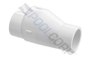 POOL360 | 1.5"S White Swing PVC Check Valve with 0.5 lb Spring