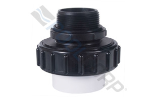 POOL360 | 1.5" MPT Black CPVC Hi-Temp Union
