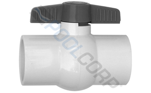 POOL360 | 2" S White PVC Ball Valve