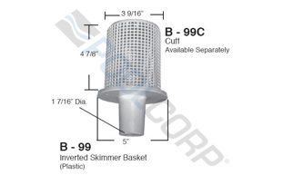 POOL360 | Inverted Skimmer Basket with Cuff
