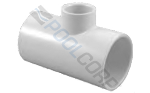 POOL360 | 1-1/2" S x 1-1/2" S x 3/4" S Venturi Tee with 1/2" Nozzle