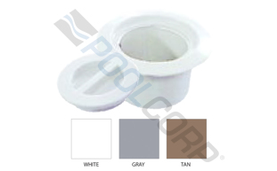 POOL360 | White Volleyball Cap and Flange