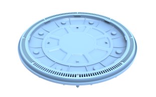 POOL360 | Pebble Top Superflow 20" Light Blue 360 Drain with Sump