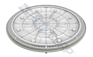 POOL360 | 20″ Clear SuperFlow 360 Pebble Top Drain