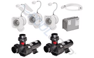 POOL360 | Badu®Stream II 3-Jet 2-Pump Swimjet System with Square Cover ...