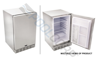 POOL360 | 4.1 CuFt Stainless Steel Refrigerator