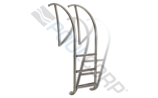 POOL360 | Marine Grade 3 Step Artisan Ladder with Stainless Steel Tread