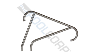 POOL360 | 51" Marine Grade Stainless Steel Meridian Deck Mount Stair Rail