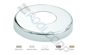 POOL360 | 4.5" Rock Gray Stainless Steel Round Escutcheon