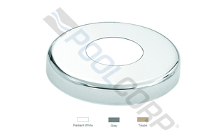 POOL360 | 4.5" Gray Vinyl Coated Stainless Steel Round Escutcheon