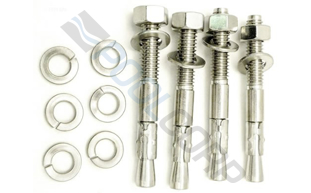 POOL360 | Deck Mounting Hardware for 1 Slide Flange