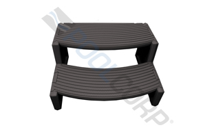 POOL360 | 19.7" x 16" Charcoal Gray Spa Step