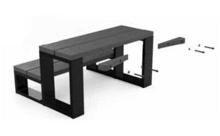 POOL360 | Gray Round Spa Step Adapter