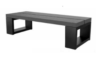 POOL360 | 27" x 10.2" x 7.1" Gray Single Tread Spa Step with Black Aluminum Frame