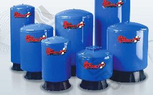 POOL360 | Pro-Source Plus 62 Gal 32.5" H Steel Pressurized Tank 1.25" NPT