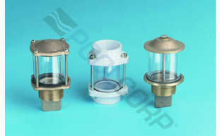 POOL360 | 1.5" FPT Brass 4-Bolt Sight Glass