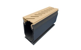 POOL360 | 10' Frontier Tan Deck Drain Pro 8 per Case