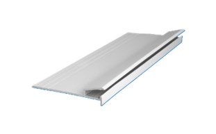 POOL360 | 8' Straight Gray Aluminum Liner Track