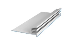 POOL360 | 8' Dual Aluminum Liner Straight Track