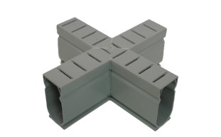 POOL360 | Gray Deck Drain Cross