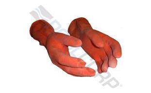 POOL360 | XL Heavy Duty Orange Rubber Grouting Gloves