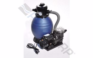 POOL360 | 12" Tank Sand Filter System with Debris Trap Pre-Filter 1/3HP 1200gph