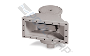 POOL360 | Gray Complete Widemouth Thru-Wall Skimmer