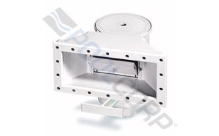 POOL360 | White Complete Widemouth Thru-Wall Skimmer