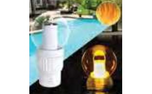 POOL360 | Solar Light Up Flame Chlorine Dispenser
