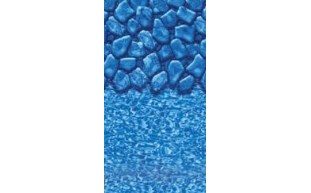 POOL360 | 28' x 54" Round Boulder Swirl Overlap Above Ground Vinyl Pool ...