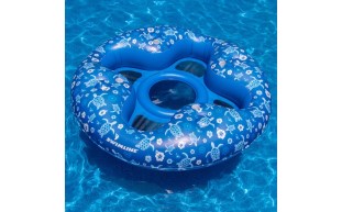 POOL360 | Tropical 4-Person Floating Lounger 85" x 85" x 14"