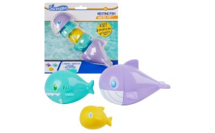 POOL360 | 3-in-1 Nesting Fish-Themed Pool Toy