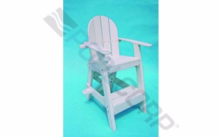 POOL360 | White Lifeguard Chair with Step