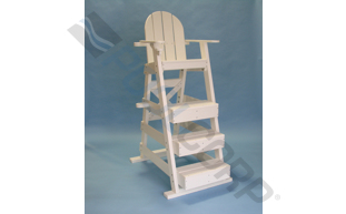 horizon | White 3-Step Lifeguard Chair with 50" Seat