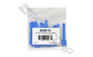 POOL360 | .05g Blue Plastic Dipper Spoon with Paddle Handle 12 Pack