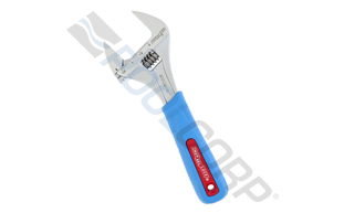 POOL360 | 8" Code Blue Adjustable Wrench with Wide Opening