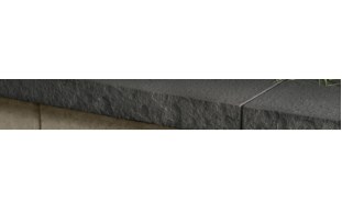 POOL360 | 14" x 30" Piedimonte Wall & Step Cap Kleanbloc Thermal Onyx Black