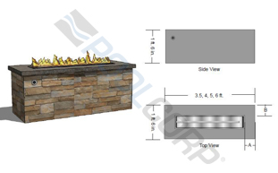 POOL360 | 42"X18" READY-TO-FINISH FIRE PIT KIT