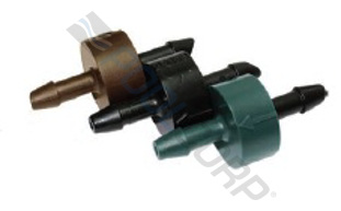POOL360 | Brown Pro-Spec Threaded Emitter with Check Valve 0.5 GPH