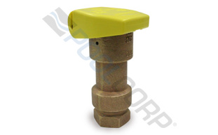 POOL360 | .75" Yellow Quick Coupling Valve Top 1 Piece
